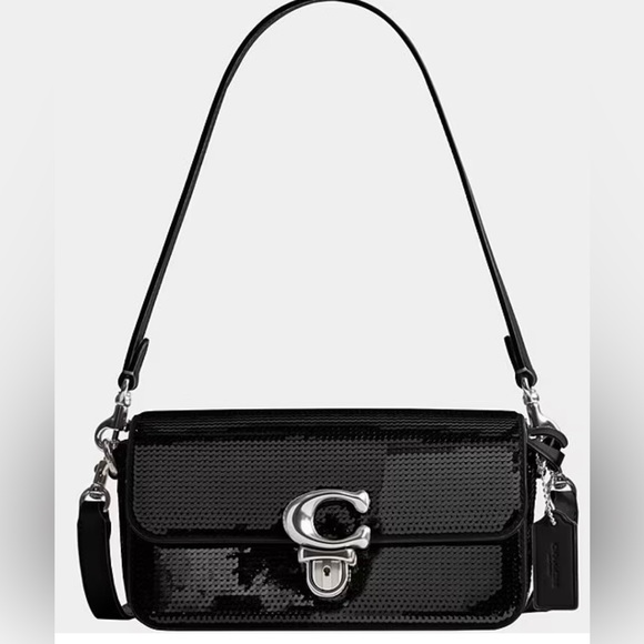 Coach | Bags | Nwt Coach Studio Baguette Sequin Shoulder Crossbody Bag ...